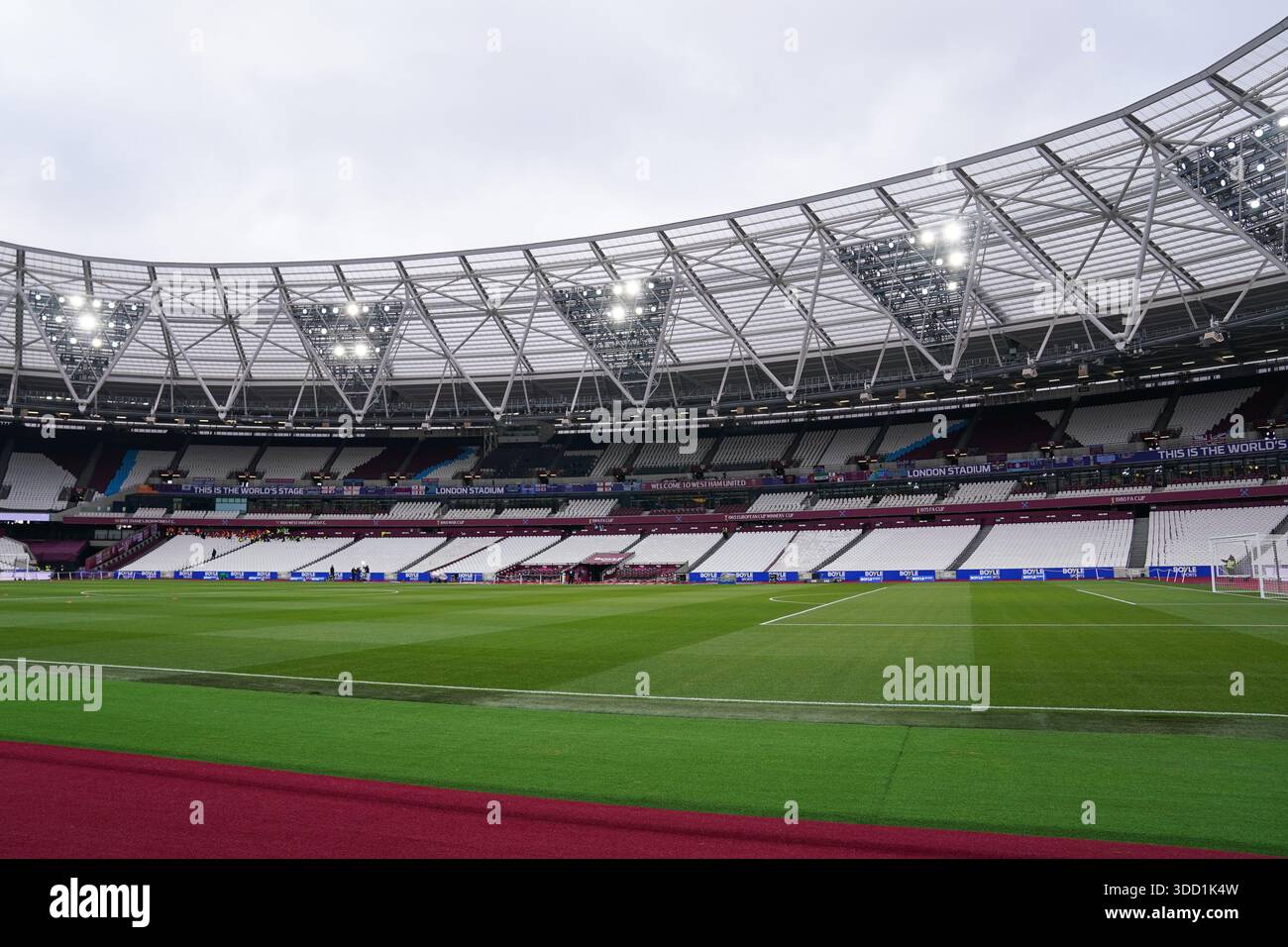 A general view of the London Stadium prior to the West Ham United v ...