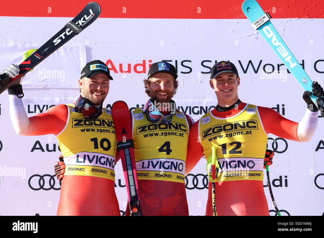 FIS Alpine Ski World Cup, Super G, Alexis Monney (SUI), Marco Schwarz ...