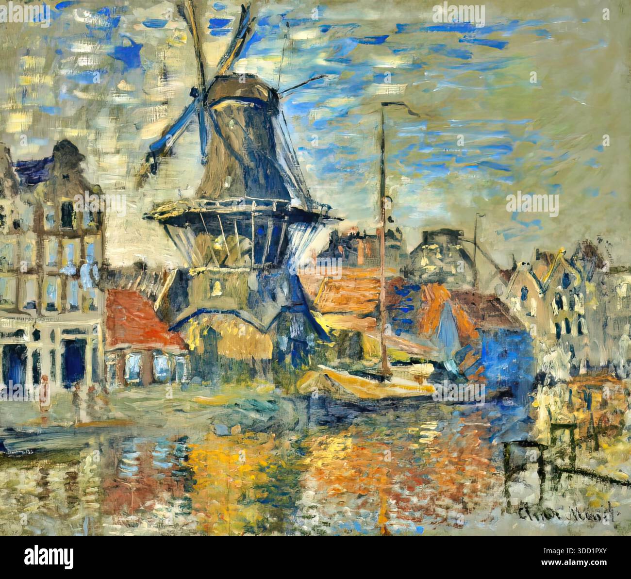 Impressionist landscape art Stock Vector Images - Alamy