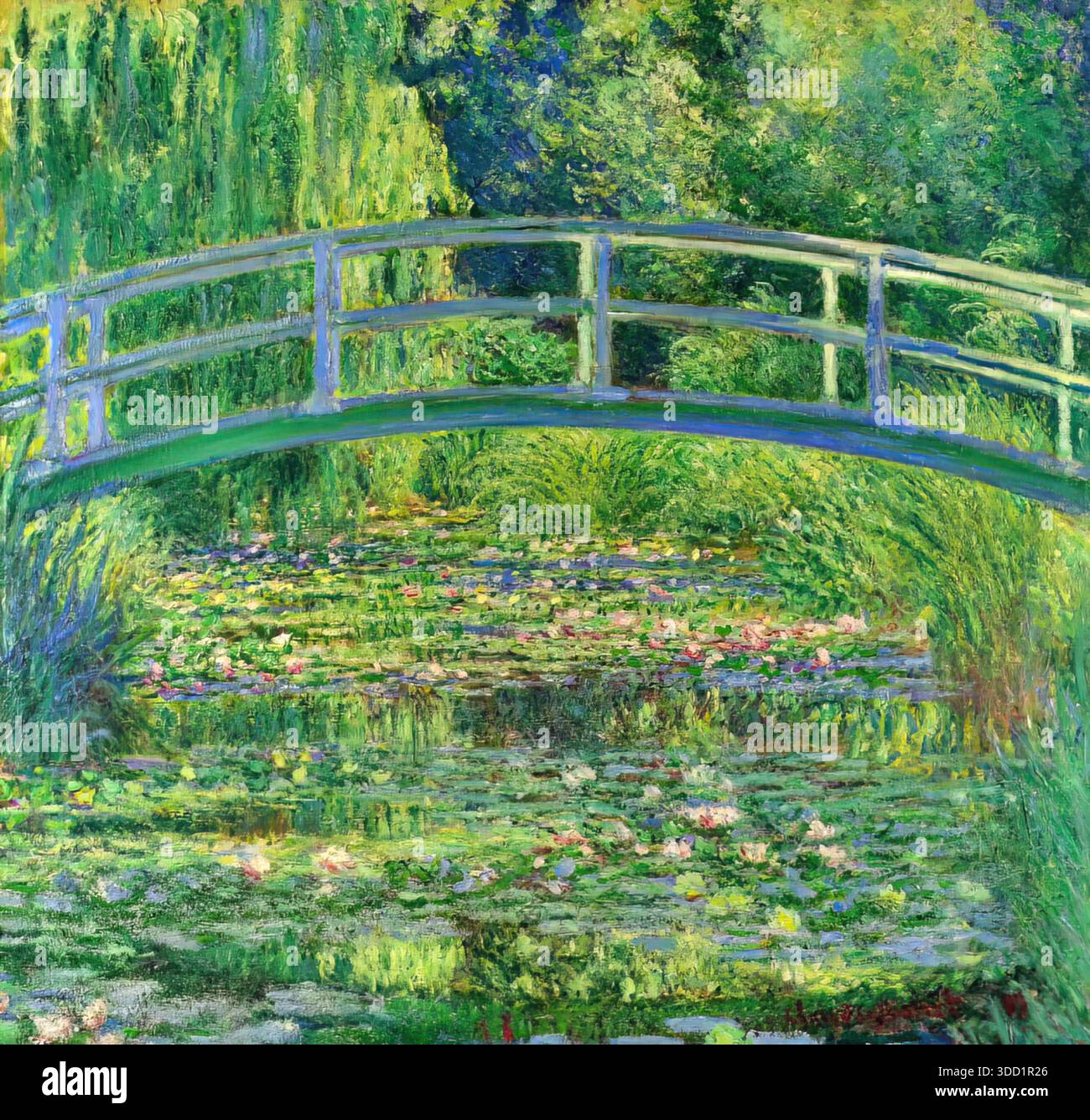 The Water-Lily Pond, 1899 by Claude Monet (1840-1926). Oil on canvas ...