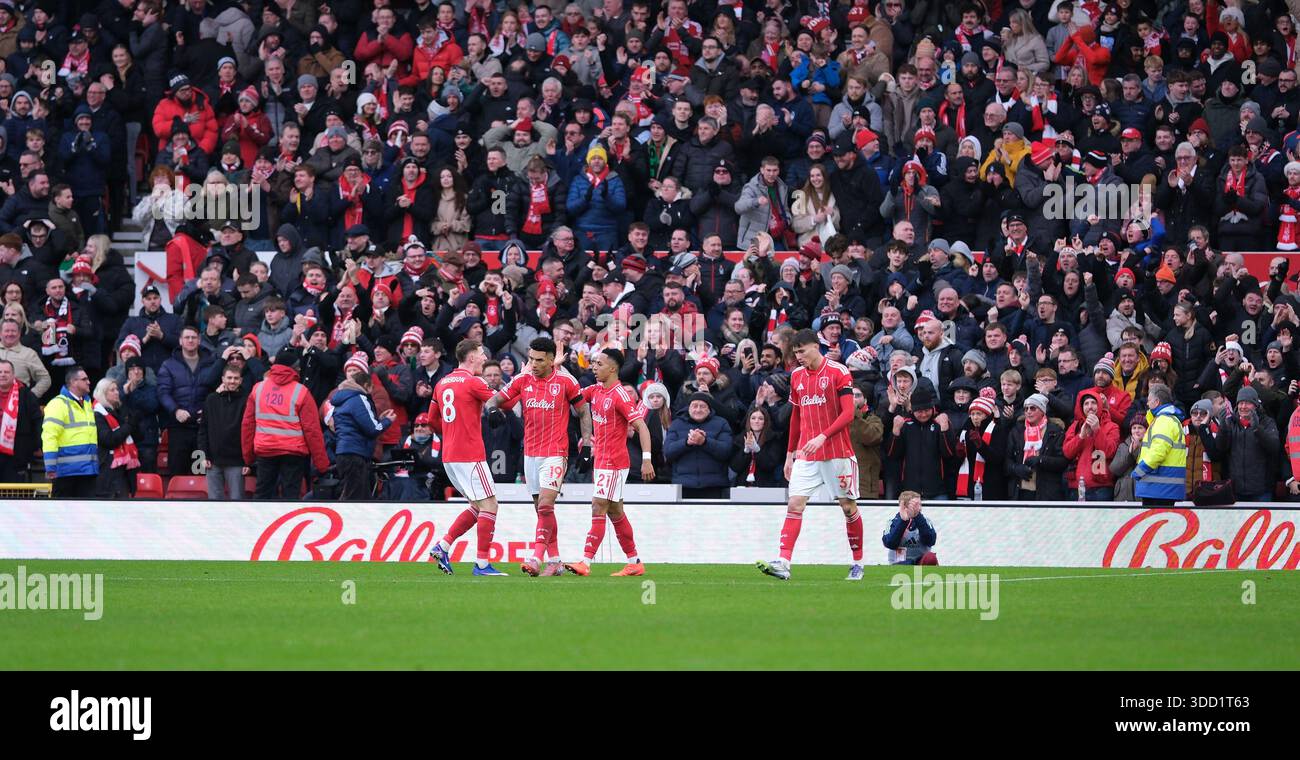 Omari Hutchinson of Nottingham Forest celebrates his goal in the 54th ...