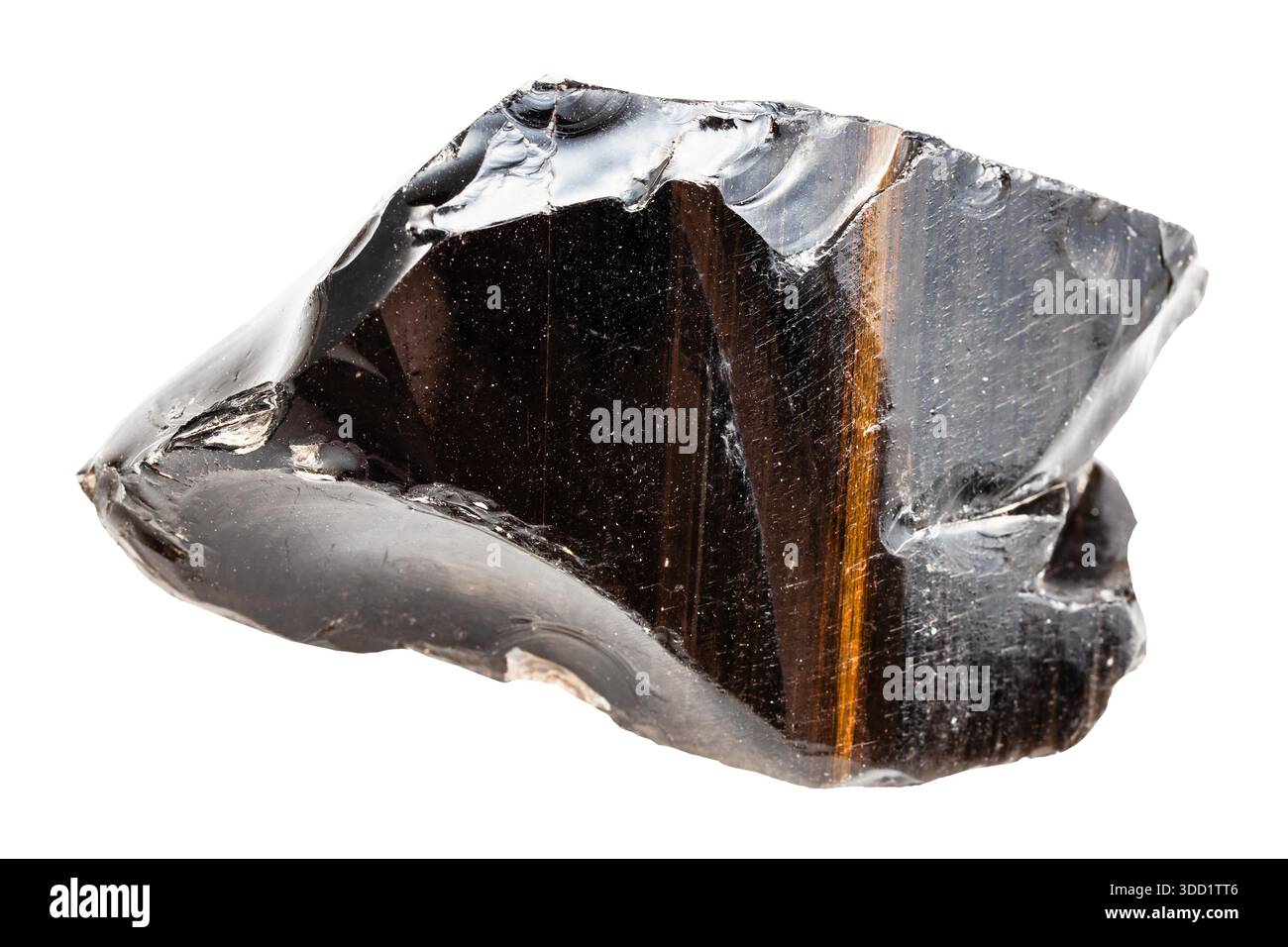 Raw obsidian volcanic glass Cut Out Stock Images & Pictures - Alamy