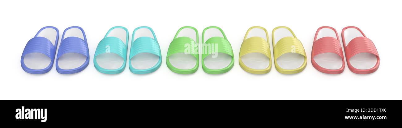 Row five pairs rubber hi-res stock photography and images - Alamy