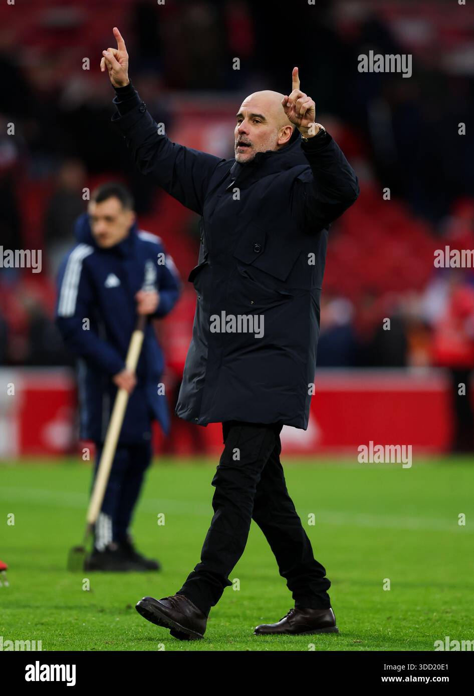 Manchester City manager Pep Guardiola following the Premier League ...