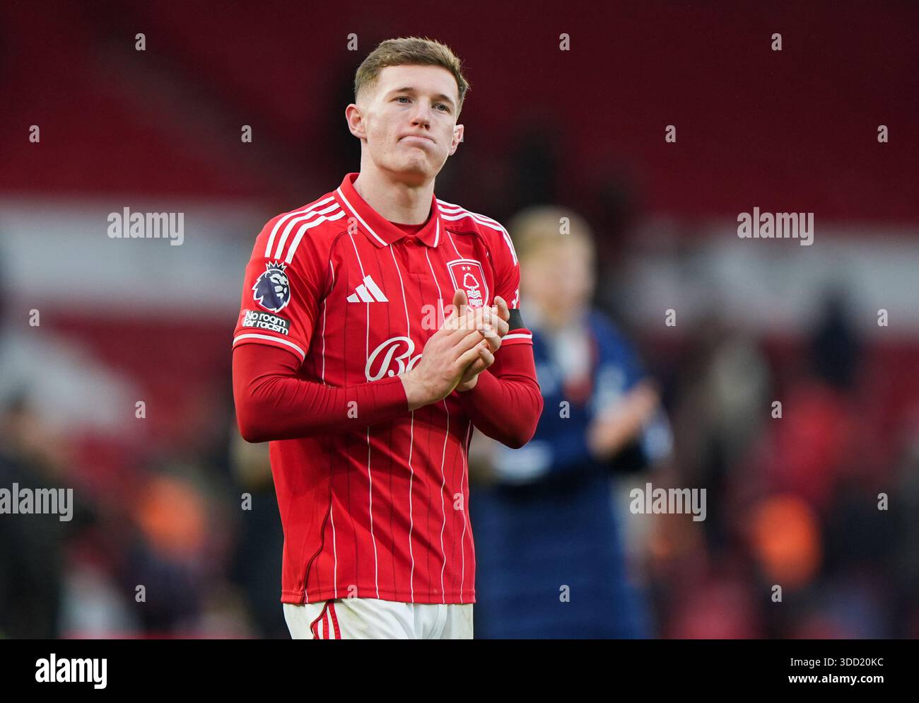 Nottingham Forest's Elliot Anderson looks dejected following the ...