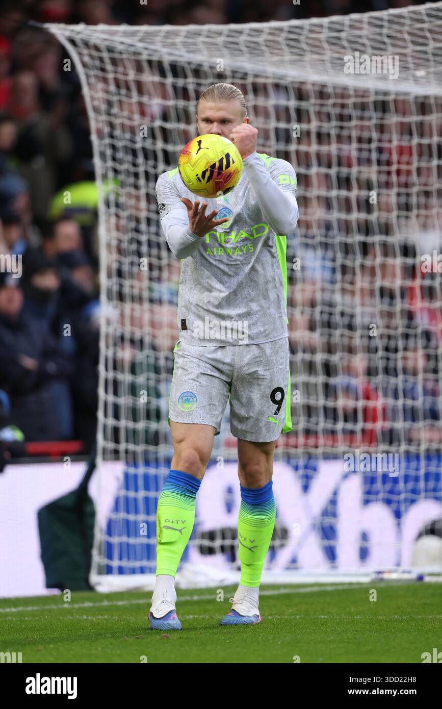 Erling Haaland (MC) at the Nottingham Forest v Manchester City EPL ...