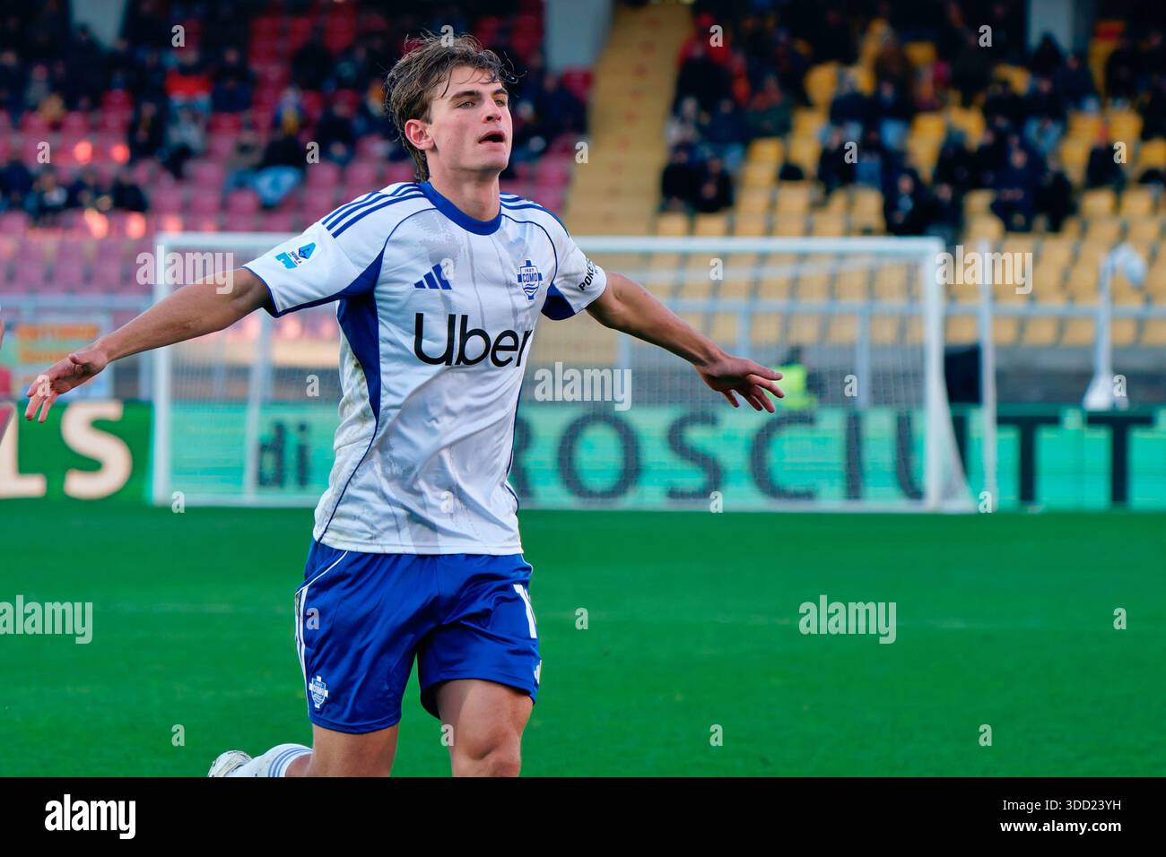 Nico Paz of Como 1907 celebrates after scoring a goal during US Lecce ...