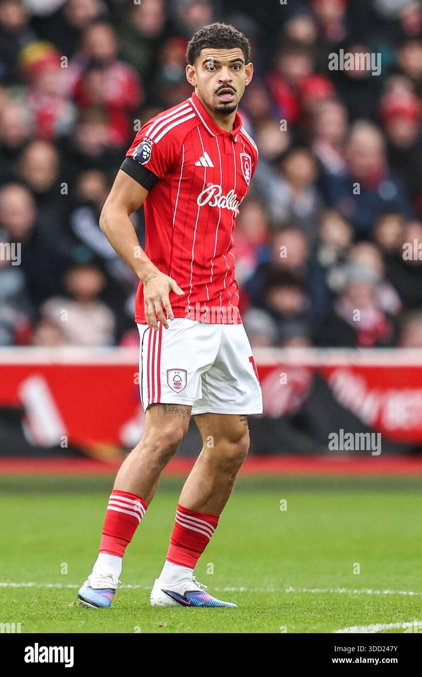 Morgan Gibbs-White of Nottingham Forest during the Premier League match ...