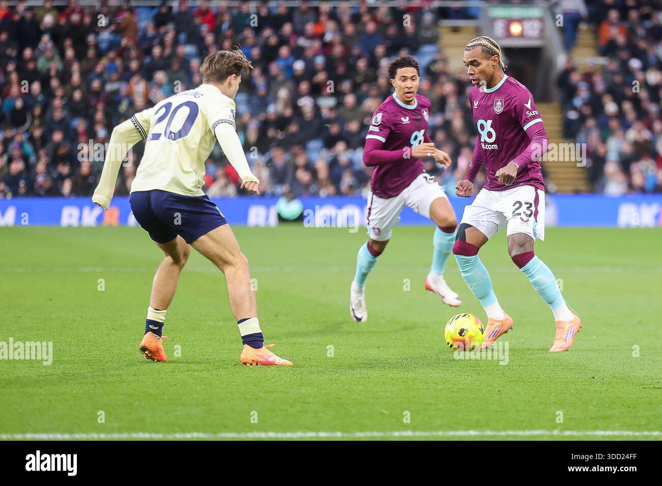 Lucas Pires on a run during the Premier League match between Burnley ...