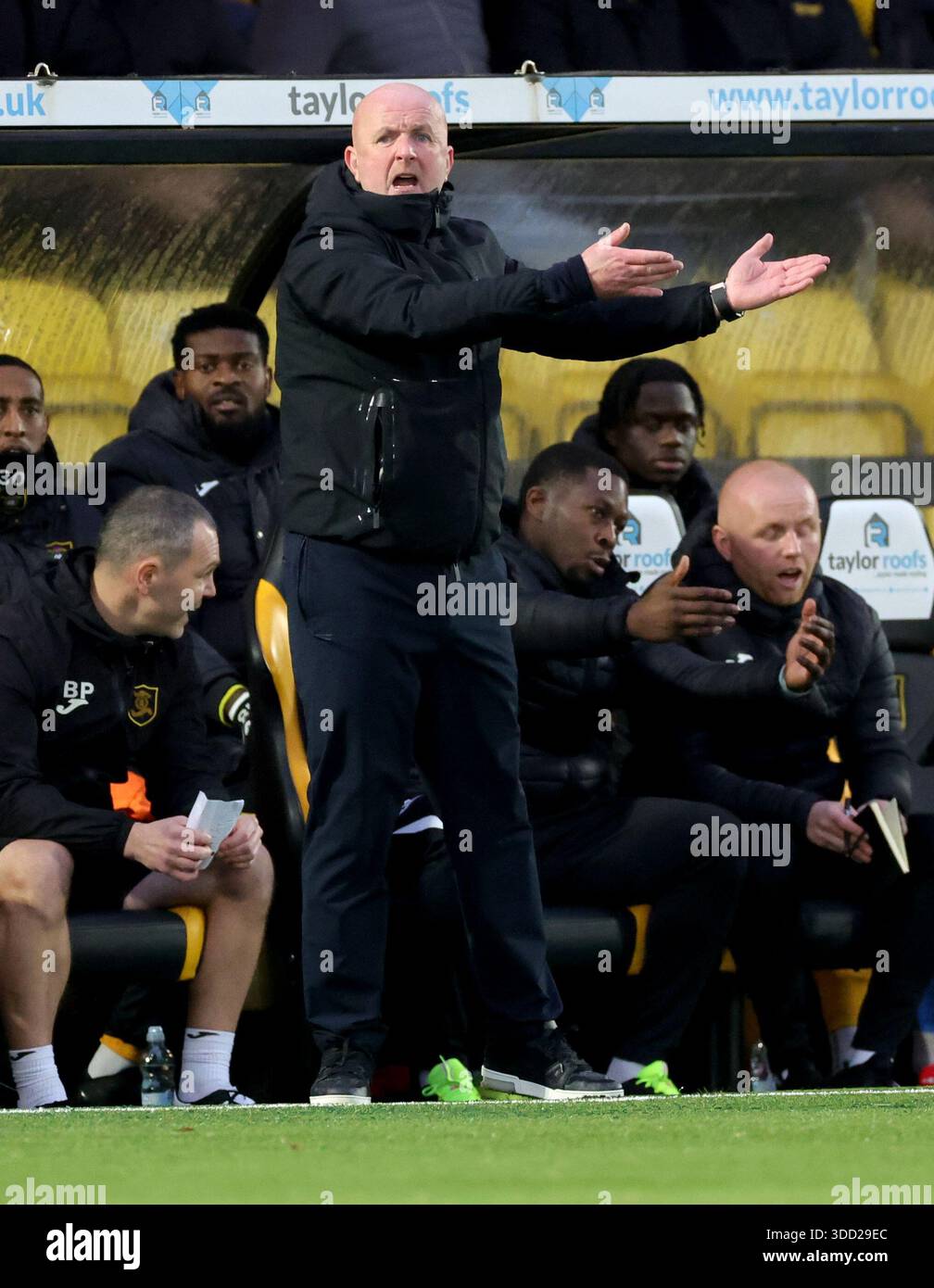 Livingston manager David Martindale during the William Hill Premiership ...