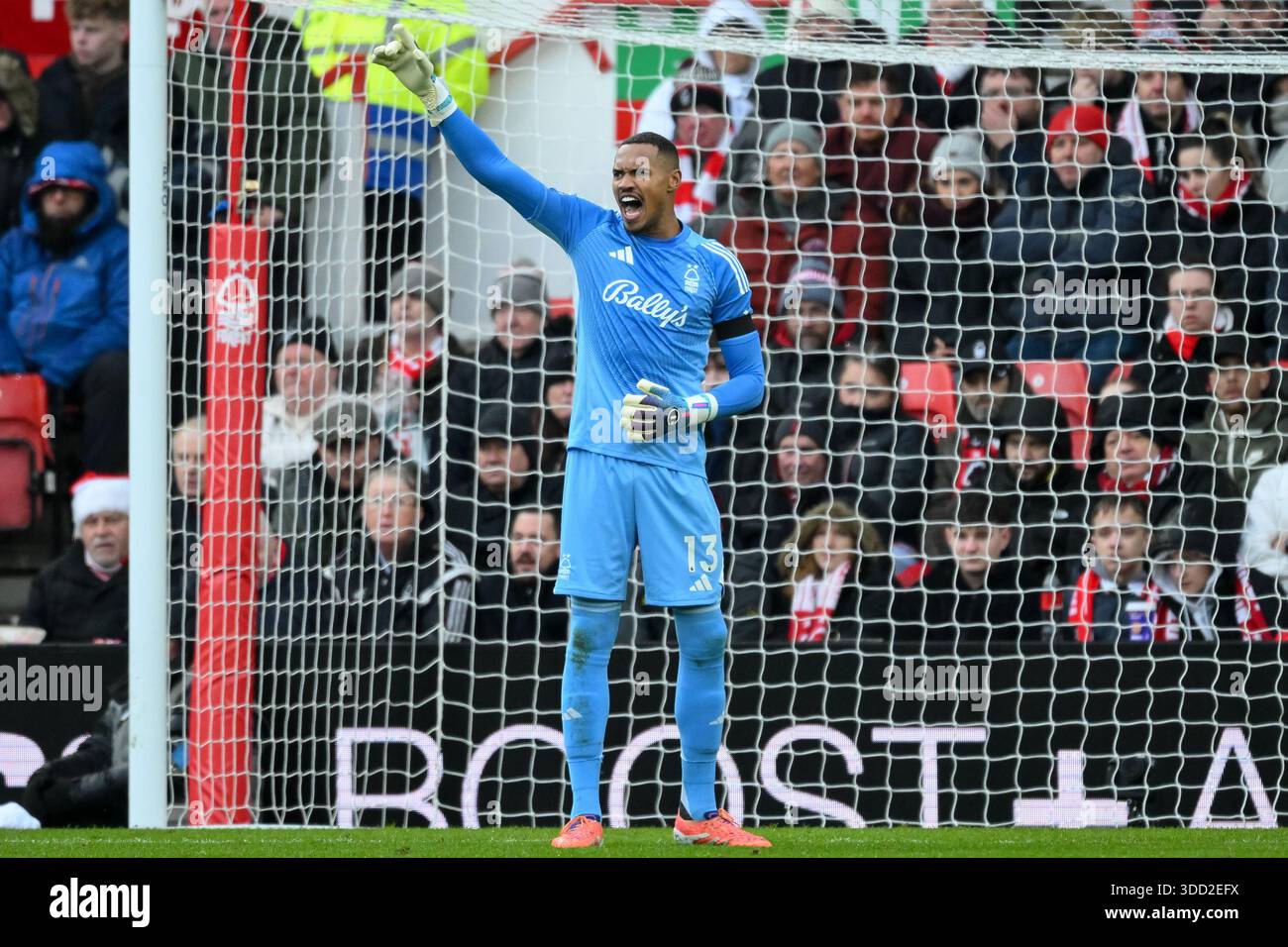 John of Nottingham Forest gestures during the Premier League match ...