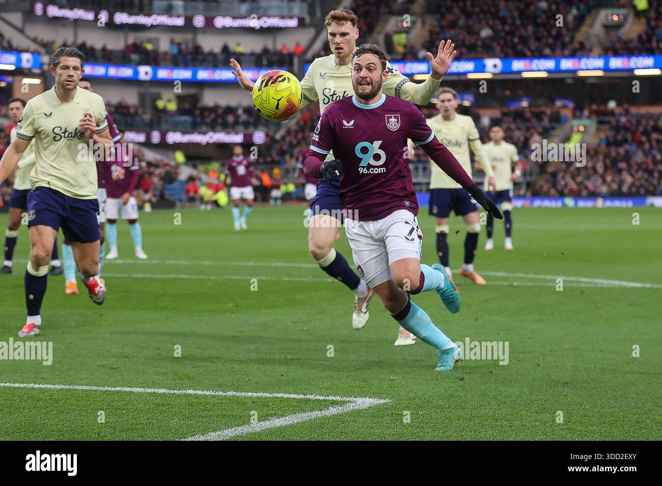 Jacob Bruun Larson chase the ball during the Premier League match ...