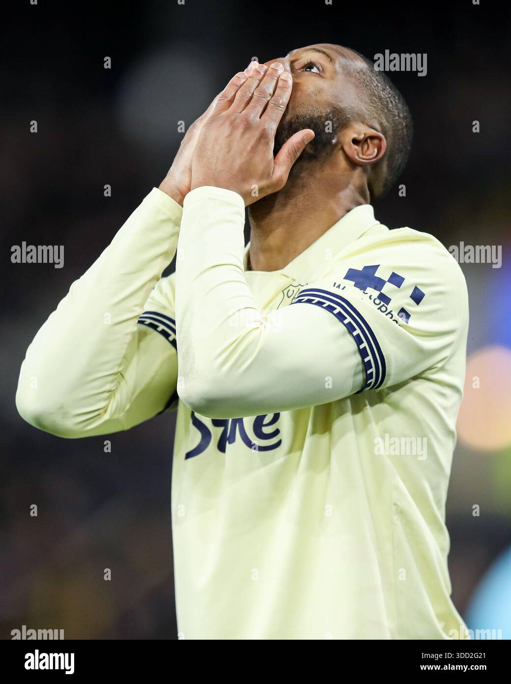 Beto of Everton dejected after missed chance during the Premier League ...