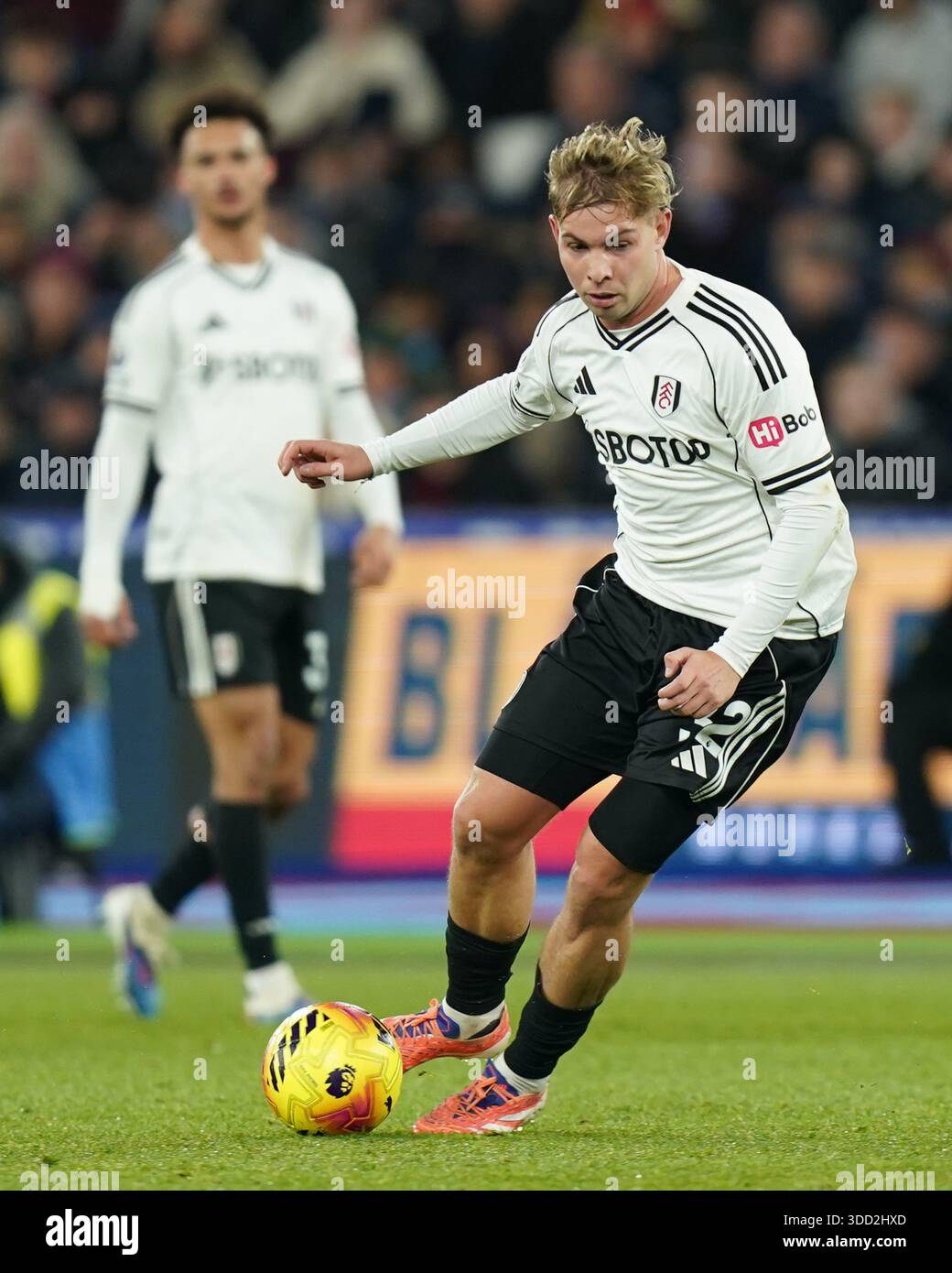 Emile Smith Rowe of Fulham during the West Ham United v Fulham Premier ...