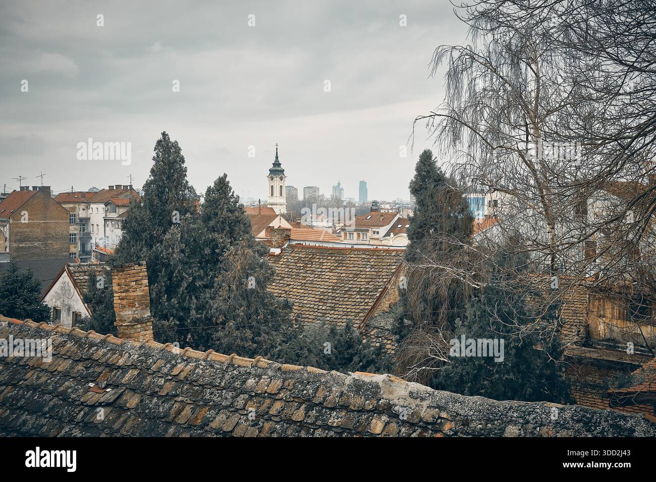 Old town with distant view hi-res stock photography and images - Alamy