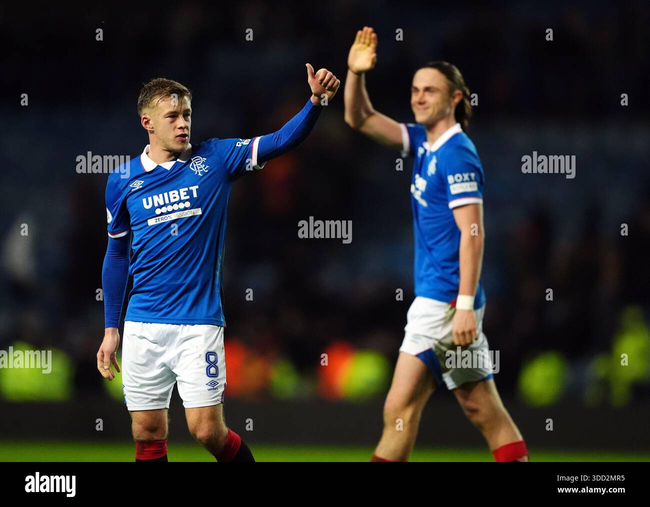 Rangers' Connor Barron following the William Hill Premiership match at ...
