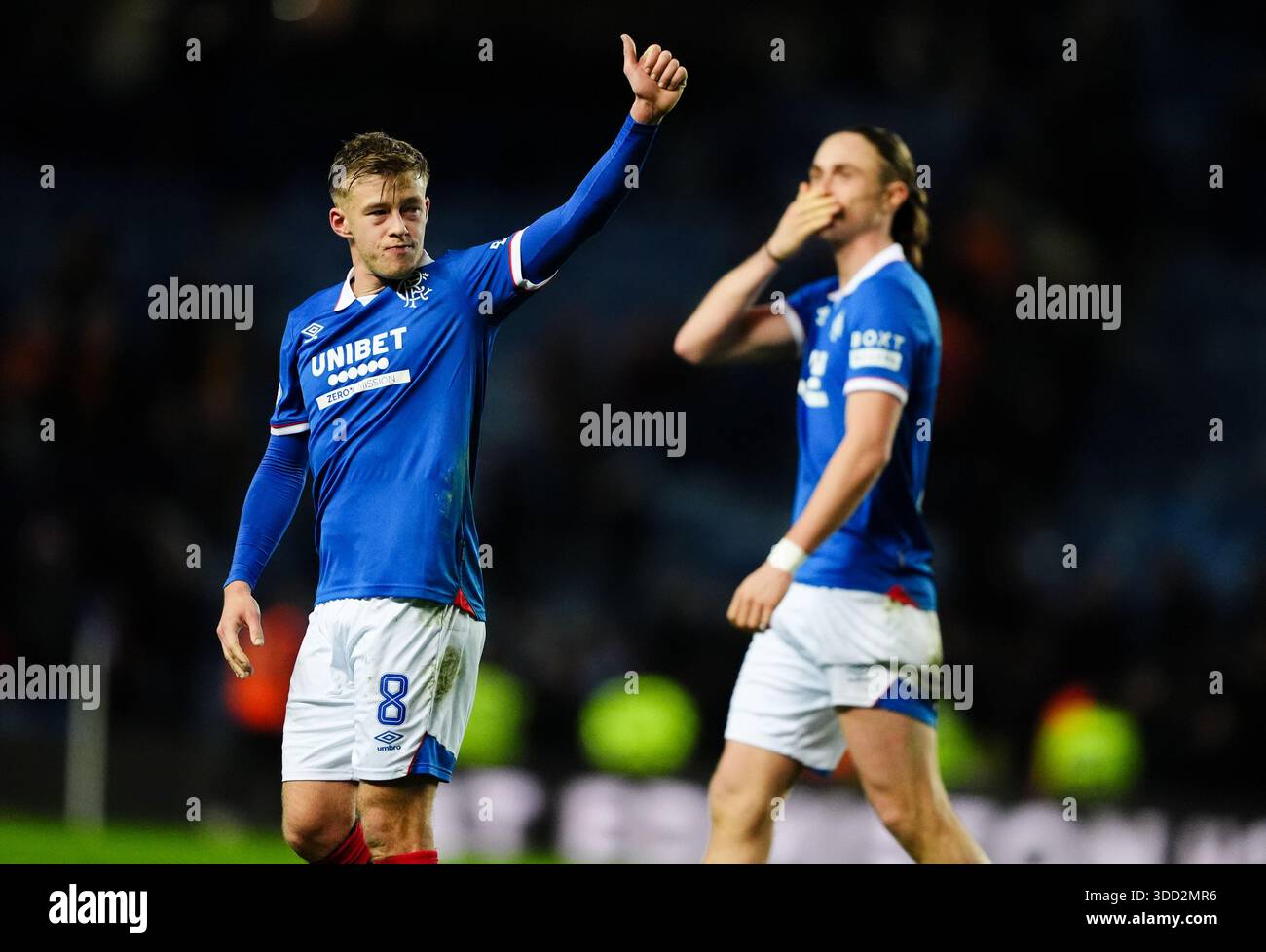 Rangers' Connor Barron following the William Hill Premiership match at ...