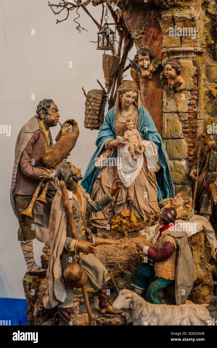 The Neapolitan nativity scene (in Neapolitan 'o presebbio) is a ...