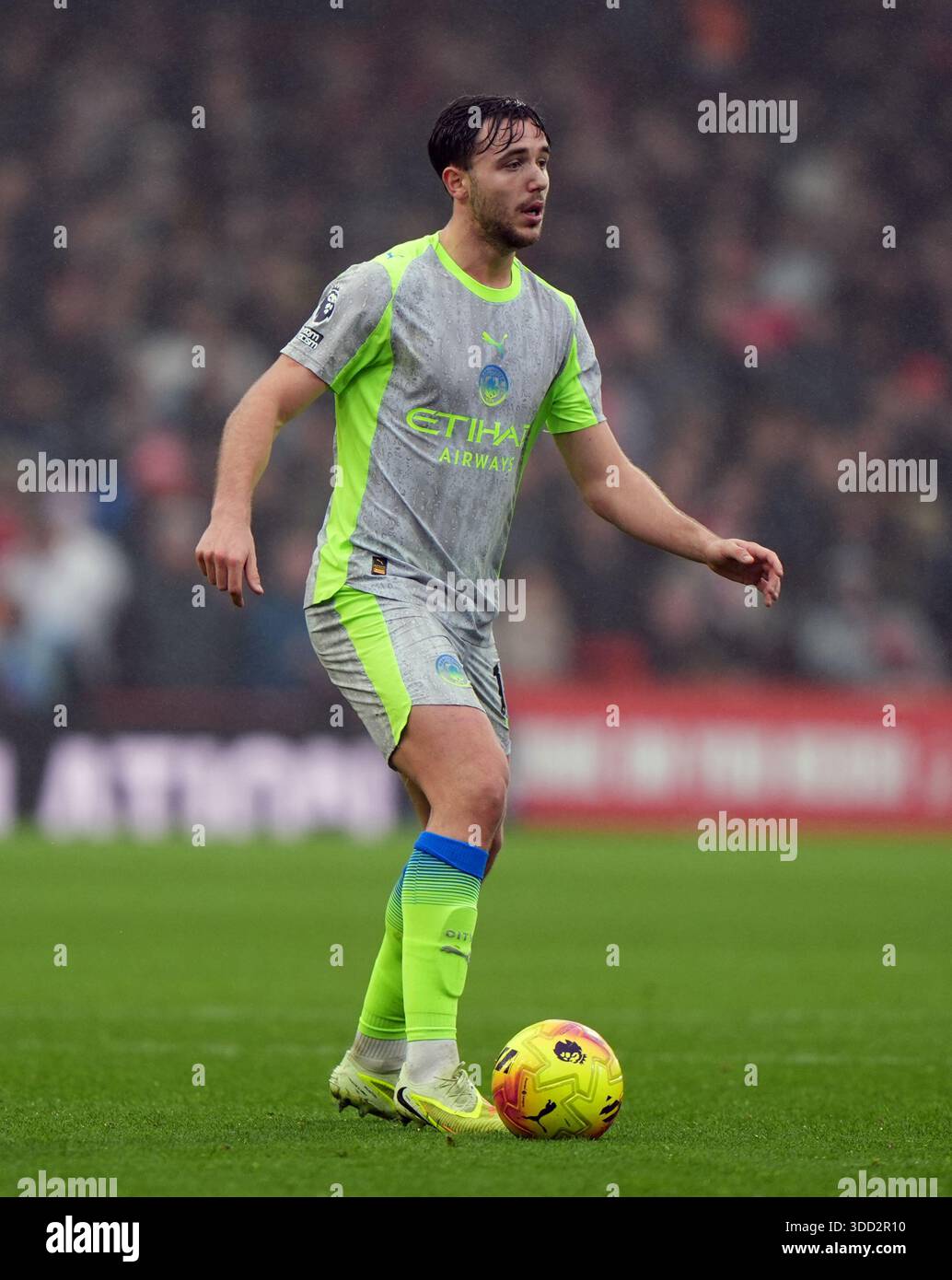 Manchester City's Nico Gonzalez during the Premier League match at the ...