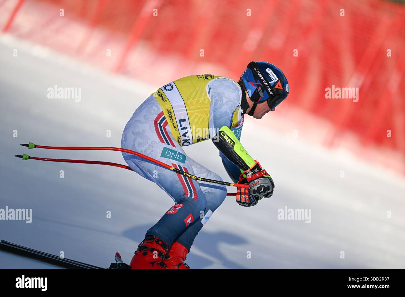 Monney Alexis competes in the Men's Super-G race as part of the FIS ...