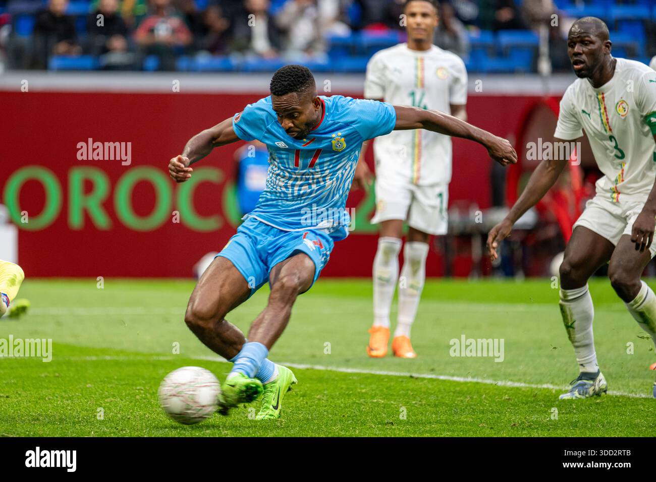 Cedric Bakambu of Congo DR scores a goal during the Africa Cup of ...