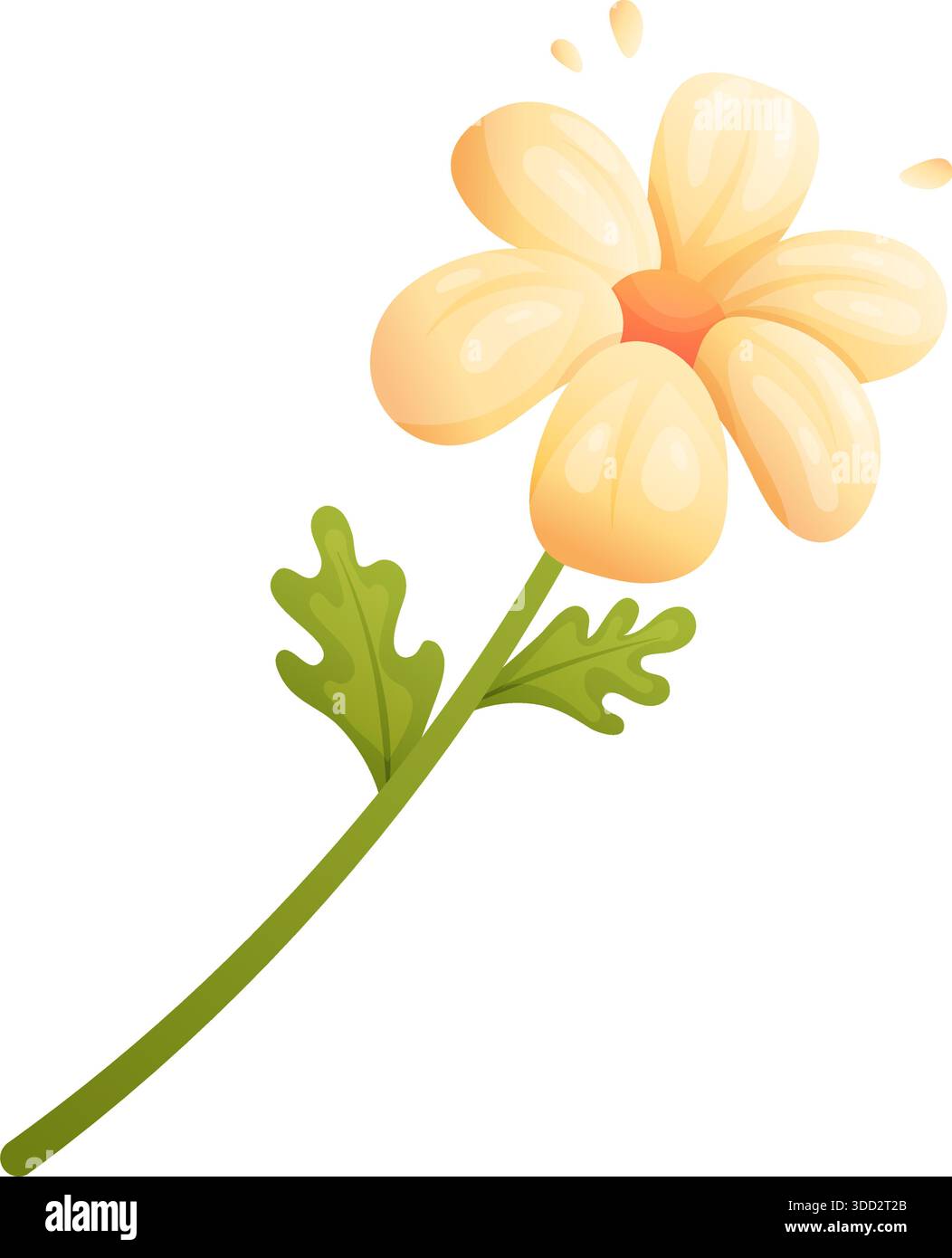 Yellow wildflower bloom in Stock Vector Images - Alamy