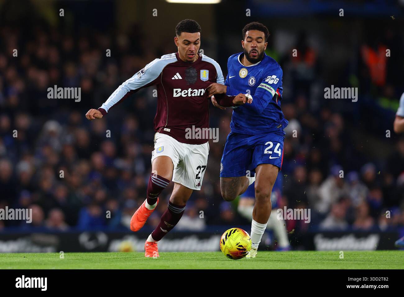 London, England, 27th December 2025. Morgan Rogers of Aston Villa and ...