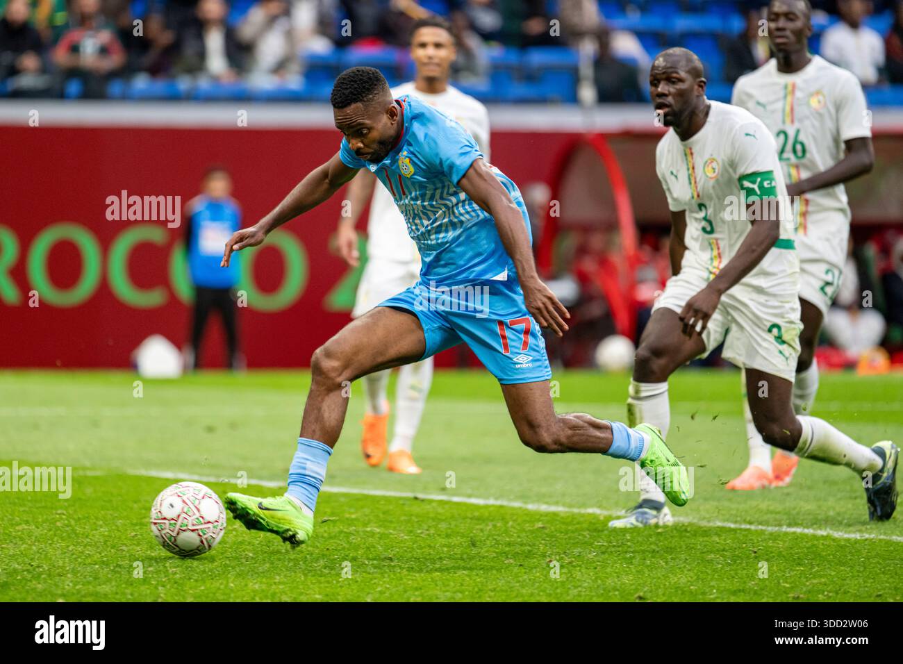 Cedric Bakambu of Congo DR scores a goal during the Africa Cup of ...