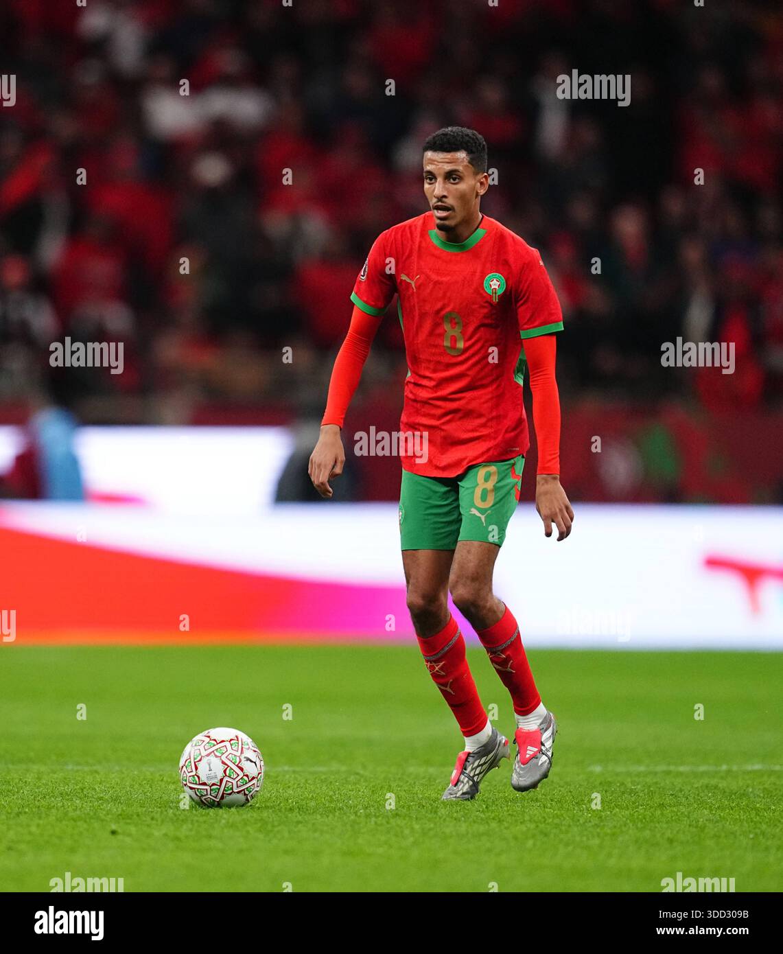 December 26 2025: Azz-Eddine Ounahi of Morocco controls the ball during ...