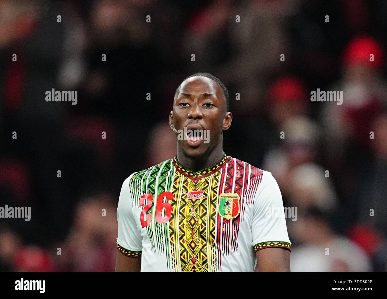 December 26 2025: Woyo Coulibaly of Mali gestures during a 2025 AFCON ...