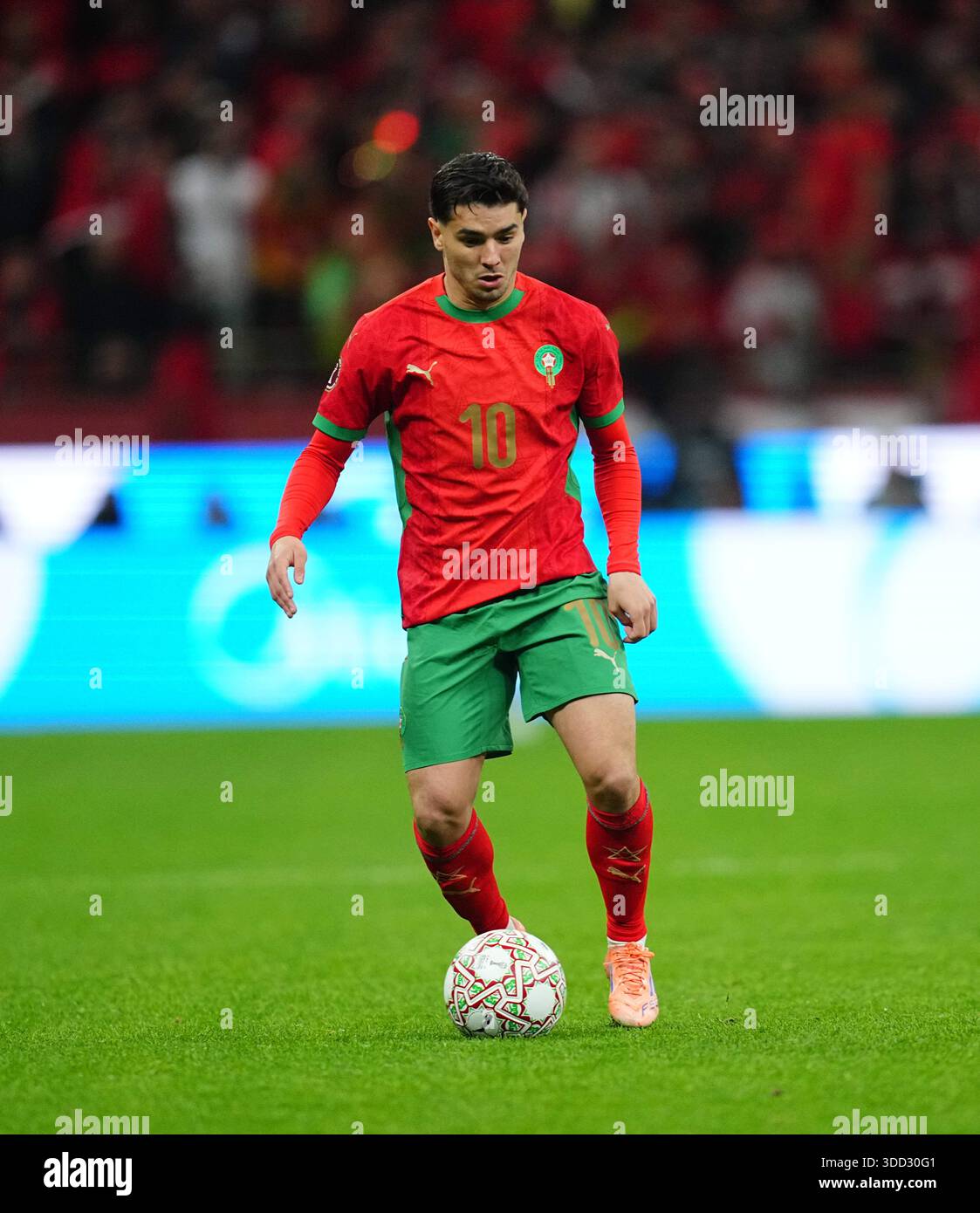 December 26 2025: Brahim Abdelkader Diaz of Morocco controls the ball ...