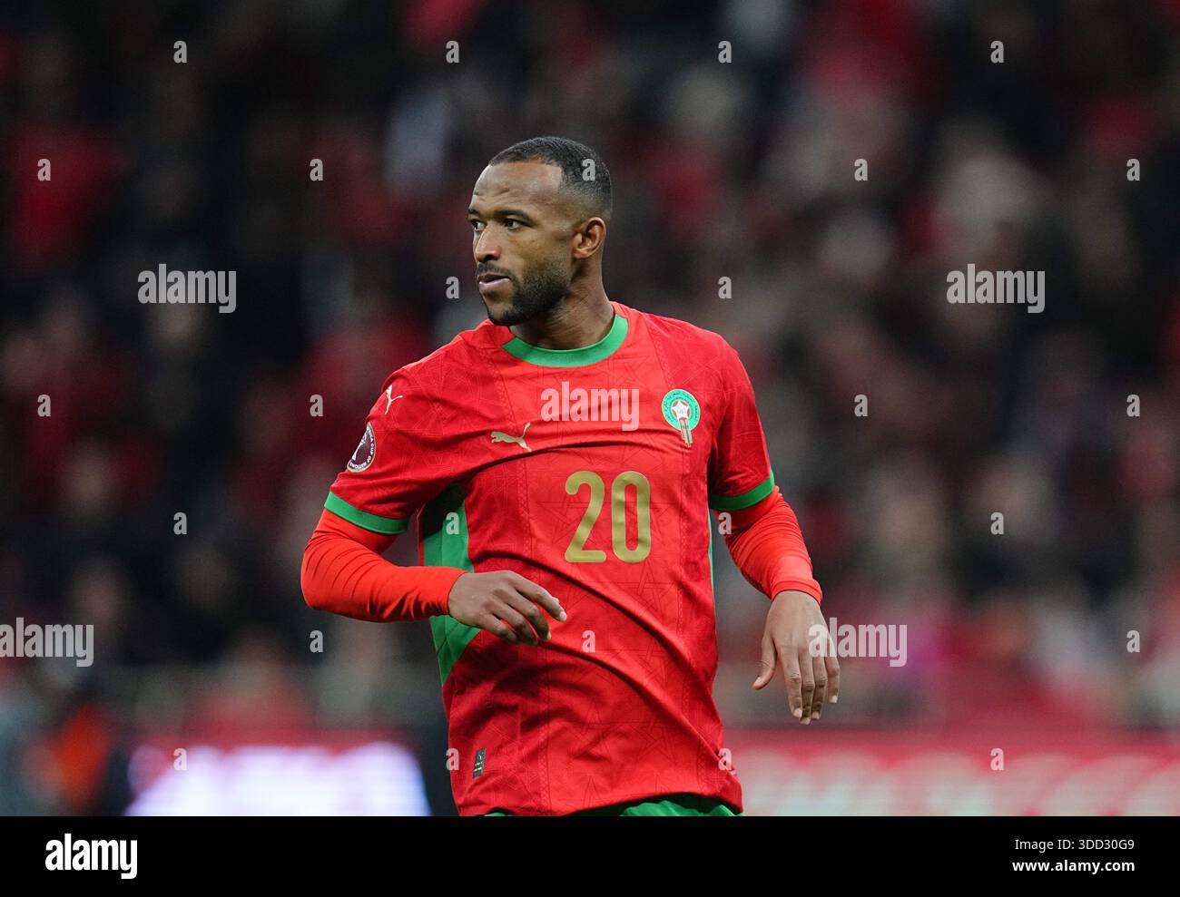December 26 2025: Ayoub El Kaabi of Morocco looks on during a 2025 ...