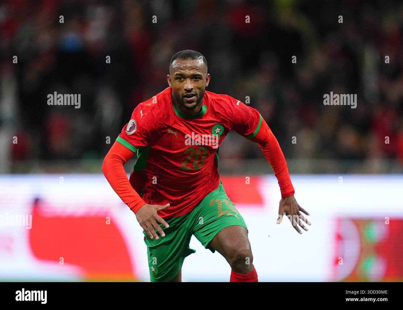 December 26 2025: Ayoub El Kaabi of Morocco looks on during a 2025 ...