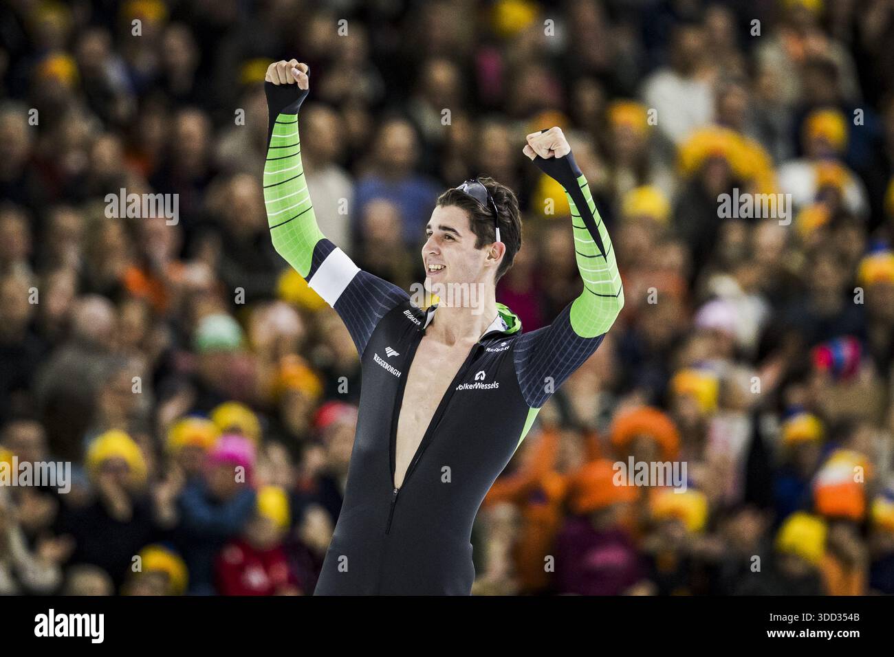 HEERENVEEN - Janno Botman during the men's 500m on the second day of ...