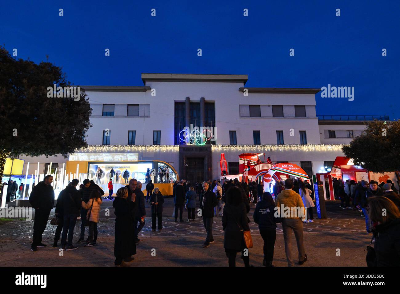 Journey of the Olympic Torch at the Latina City on Dec 26, 2025 in ...