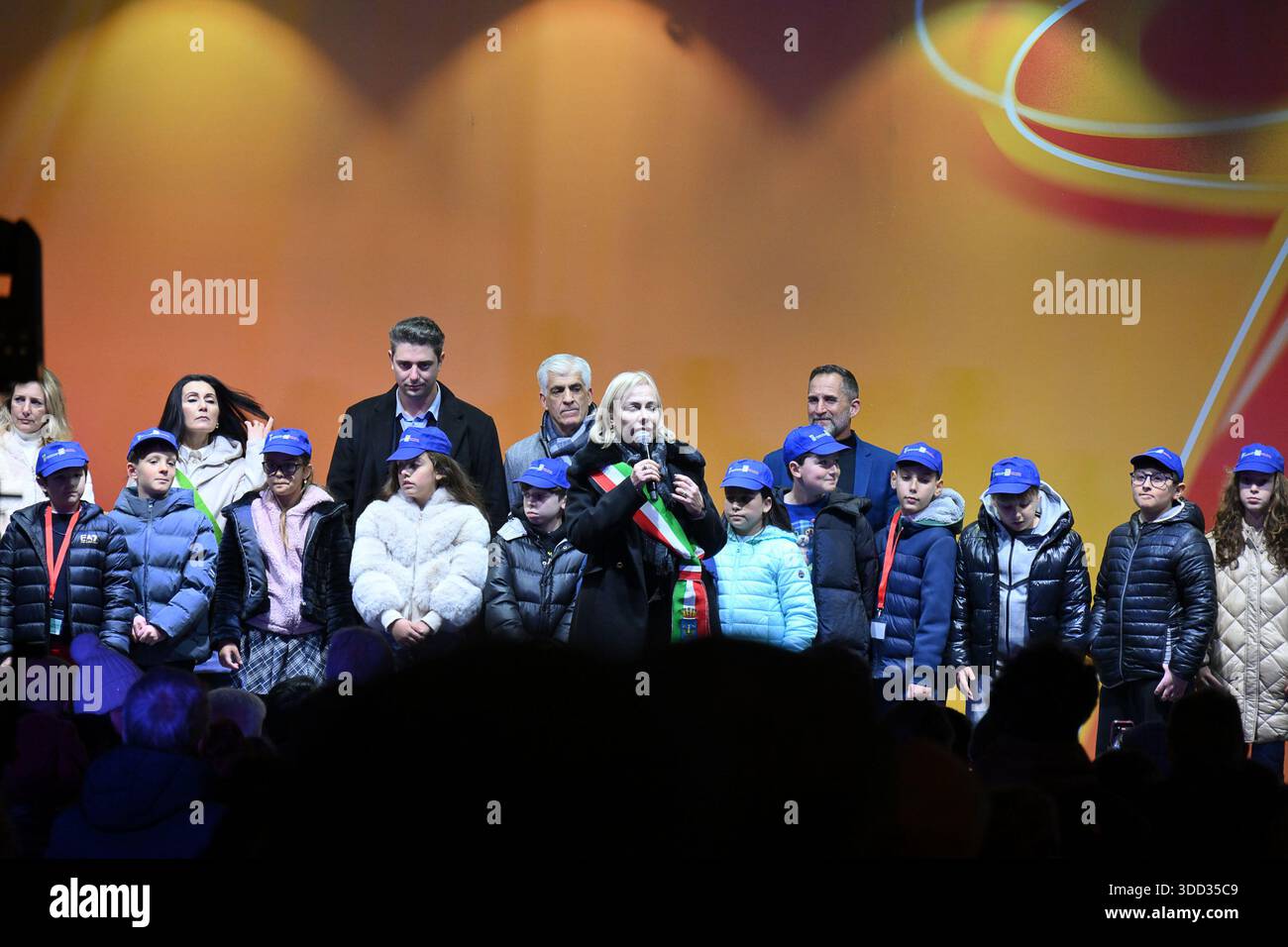 Journey of the Olympic Torch at the Latina City on Dec 26, 2025 in ...