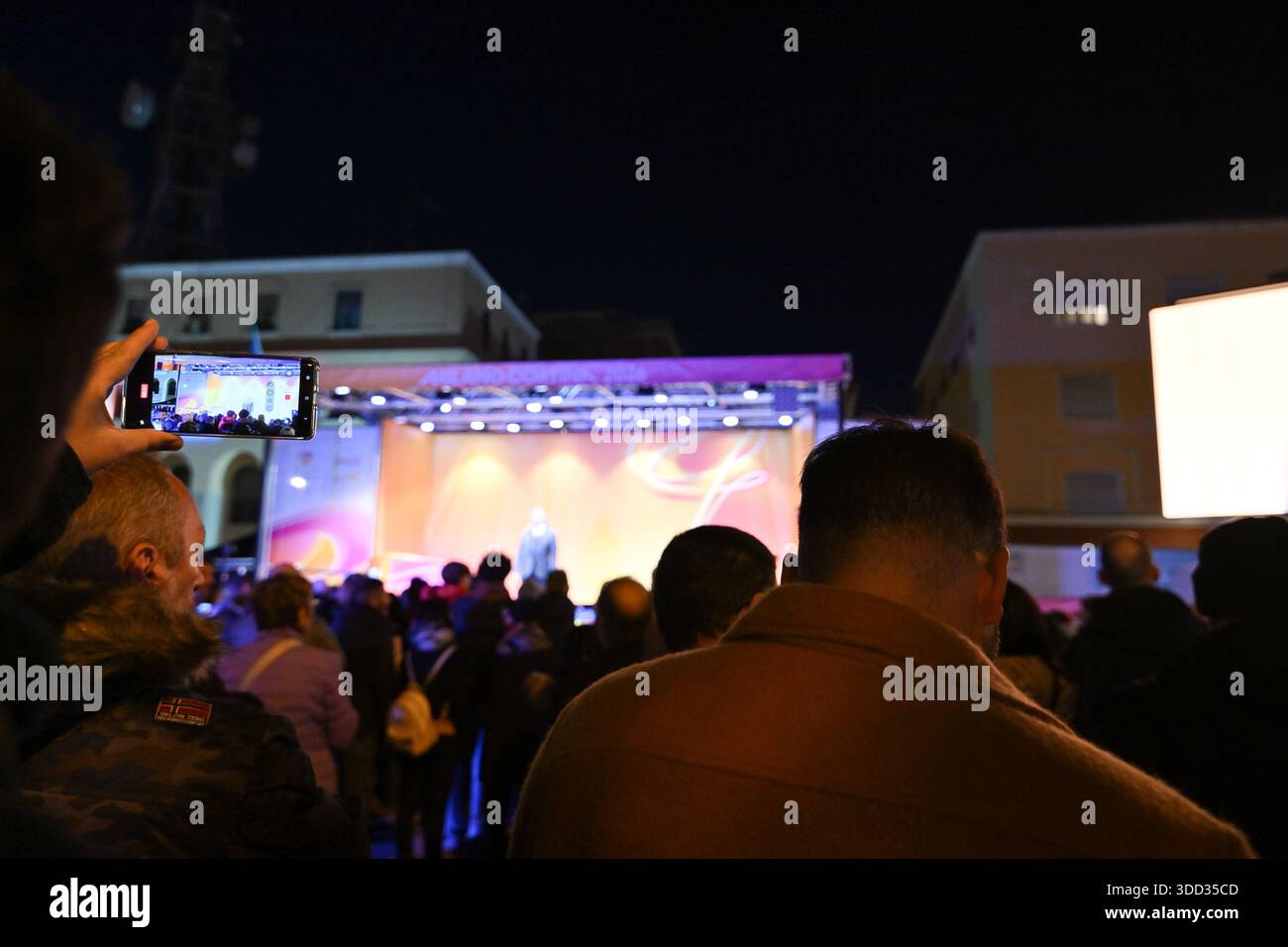 Journey of the Olympic Torch at the Latina City on Dec 26, 2025 in ...