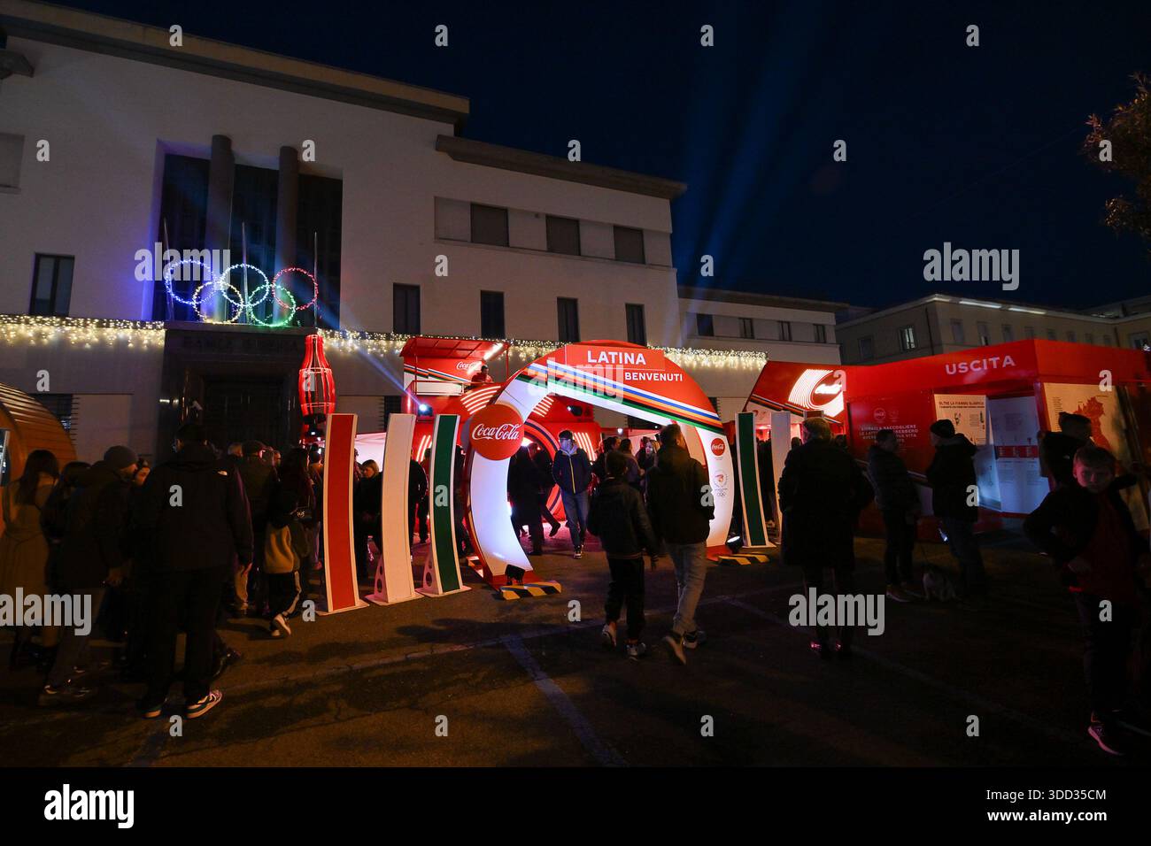 Journey of the Olympic Torch at the Latina City on Dec 26, 2025 in ...