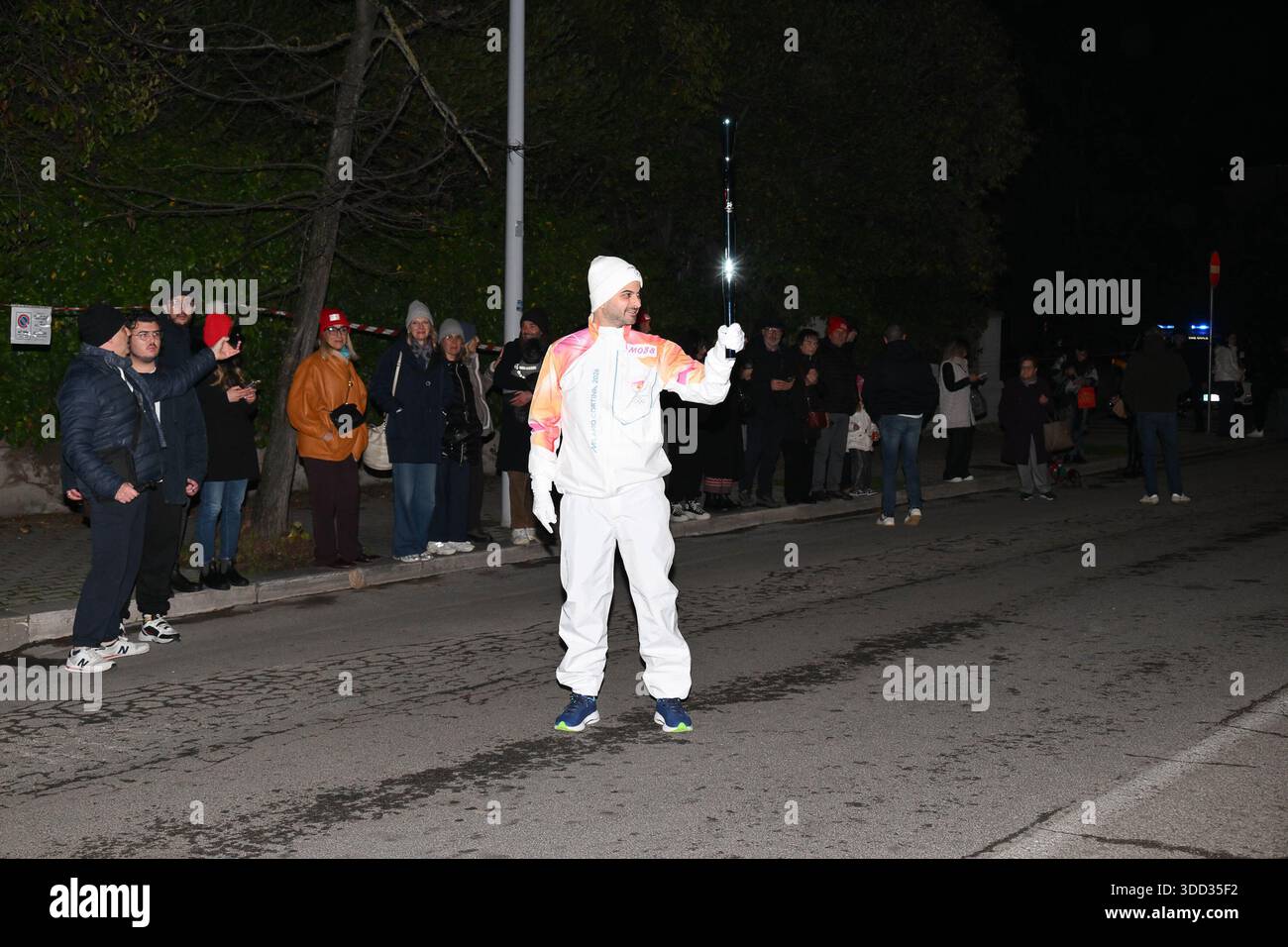 Journey of the Olympic Torch at the Latina City on Dec 26, 2025 in ...