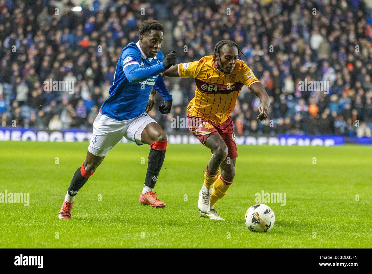 27 Dec 2025. Glasgow, UK. Rangers FC played Motherwell fc at Ibrox ...