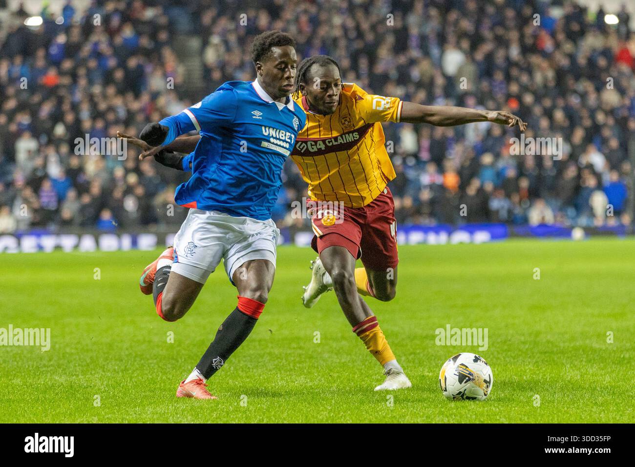 27 Dec 2025. Glasgow, UK. Rangers FC played Motherwell fc at Ibrox ...
