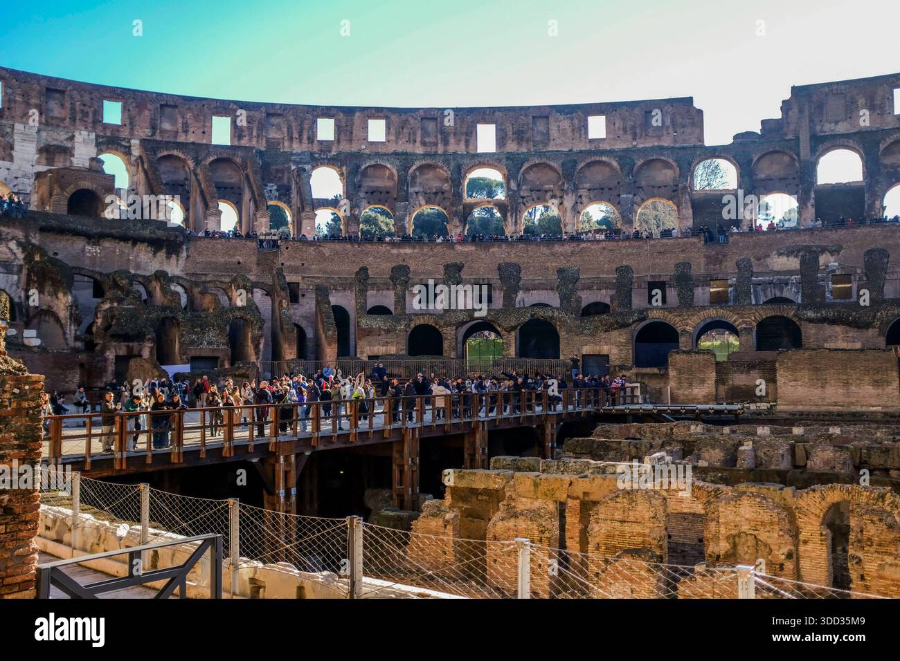 General view of the Colosseum Interior view of Rome s Colosseum, with ...