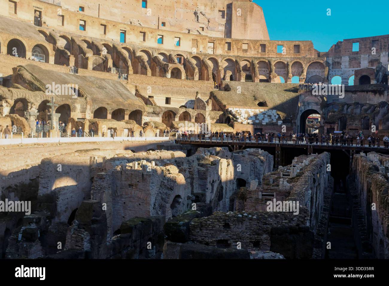 General view of the Colosseum Interior view of Rome s Colosseum, with ...