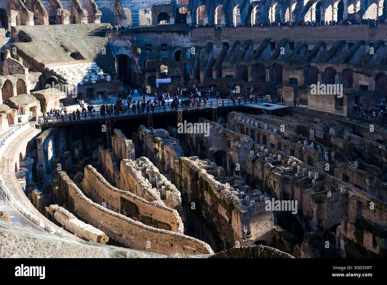 General view of the Colosseum Interior view of Rome s Colosseum, with ...