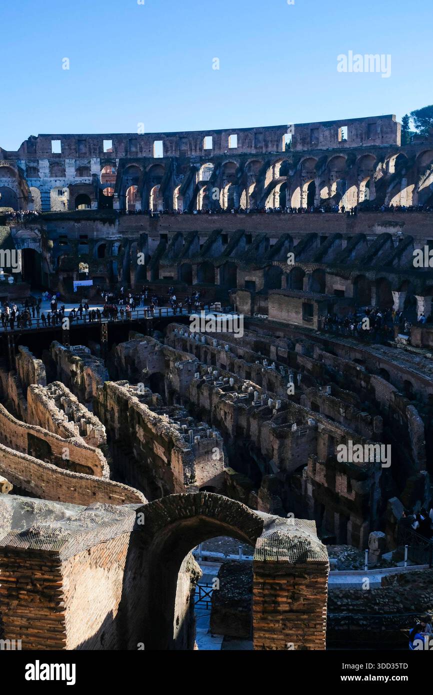 General view of the Colosseum Interior view of Rome s Colosseum, with ...
