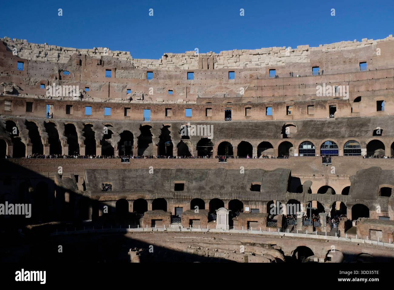 General view of the Colosseum Interior view of Rome s Colosseum, with ...