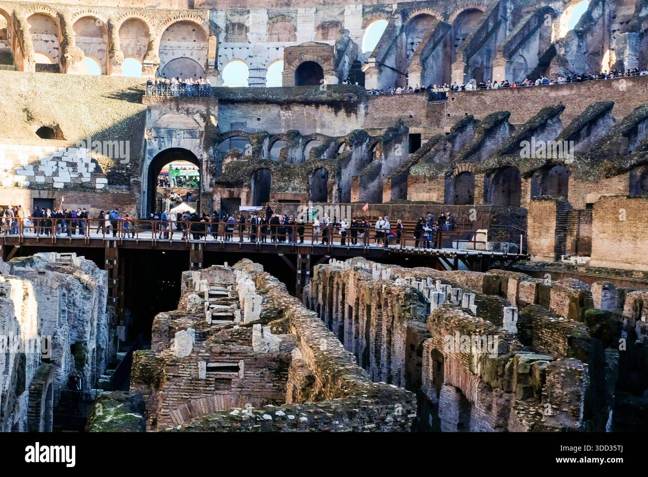 General view of the Colosseum Interior view of Rome s Colosseum, with ...