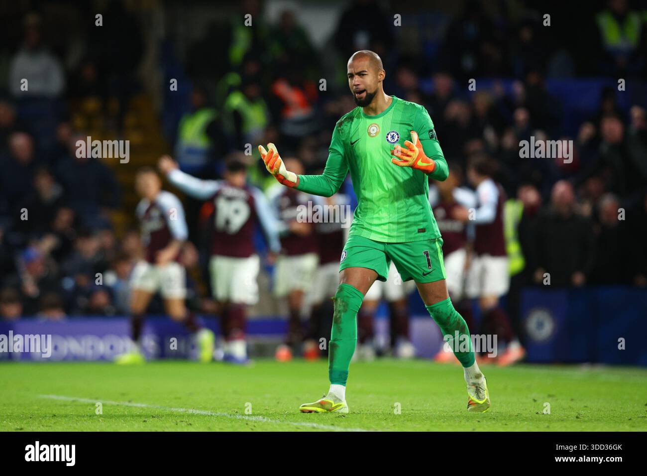 LONDON, UK - 27th Dec 2025: Robert Sanchez of Chelsea reacts after ...