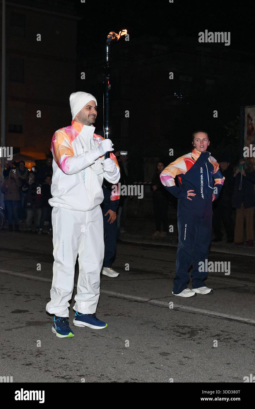 26th Dec 2025, Latina City, Latina, Italy; Journey of the Olympic Torch ...