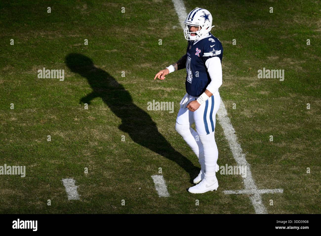 Dallas Cowboys quarterback Dak Prescott (4) in action during the first ...